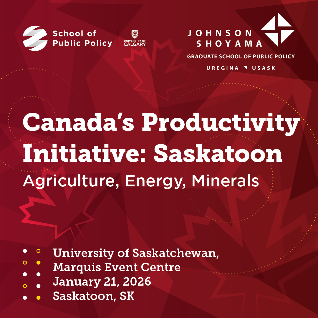 Canada's Productivity Initiative Saskatoon: Agriculture, Energy and ...